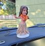 Custom Hawaiian bobblehead hula girl car dashboard - Bbobbler