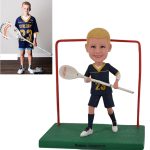 Kid Lacrosse Bobblehead Personalized Goalie - Bbobbler