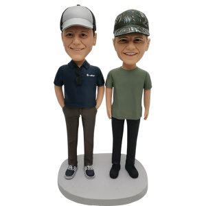 Two Men Double Bobbleheads from Photo - Bbobbler