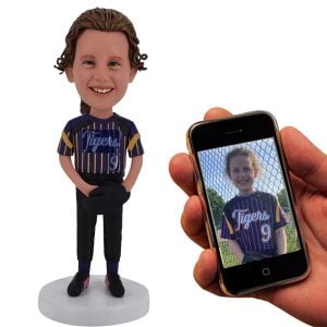 Kid Baseball Bobblehead from Photo - Bbobbler