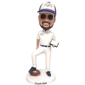 Football Coach Bobbleheads Custom with Logo - Bbobbler