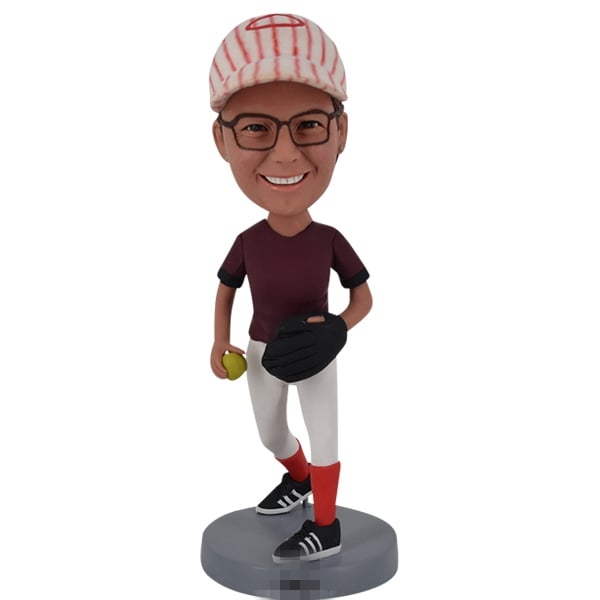 Custom Bobble head softball catcher - Bbobbler