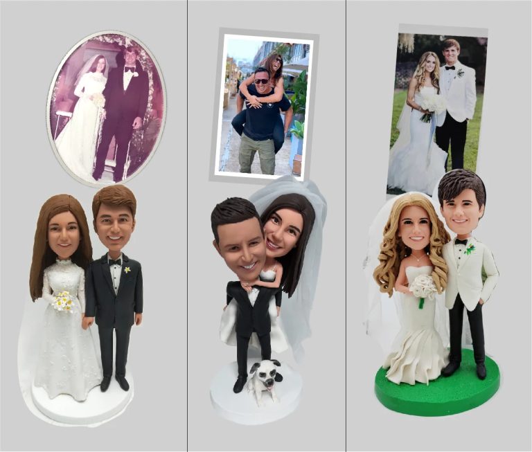 Make Your Own Wedding Bobblehead Cake Toppers - Bbobbler
