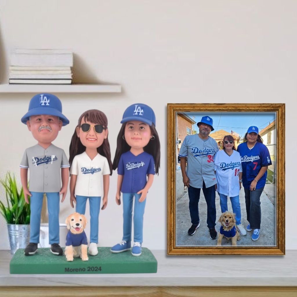 Dodgers Family Bobblehead Custom - Bbobbler